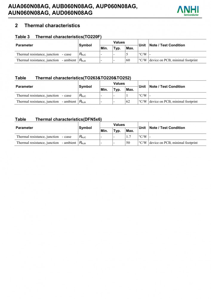 AUA060N08AG datasheet page 3