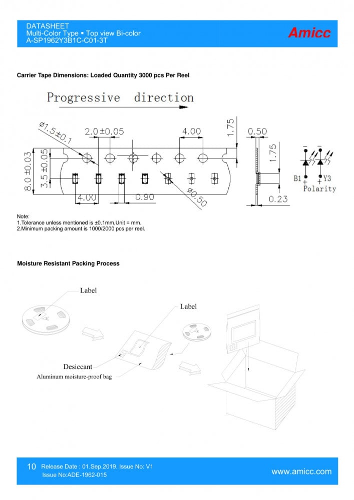 A-SP1962Y3B1C-C01-3T datasheet page 10