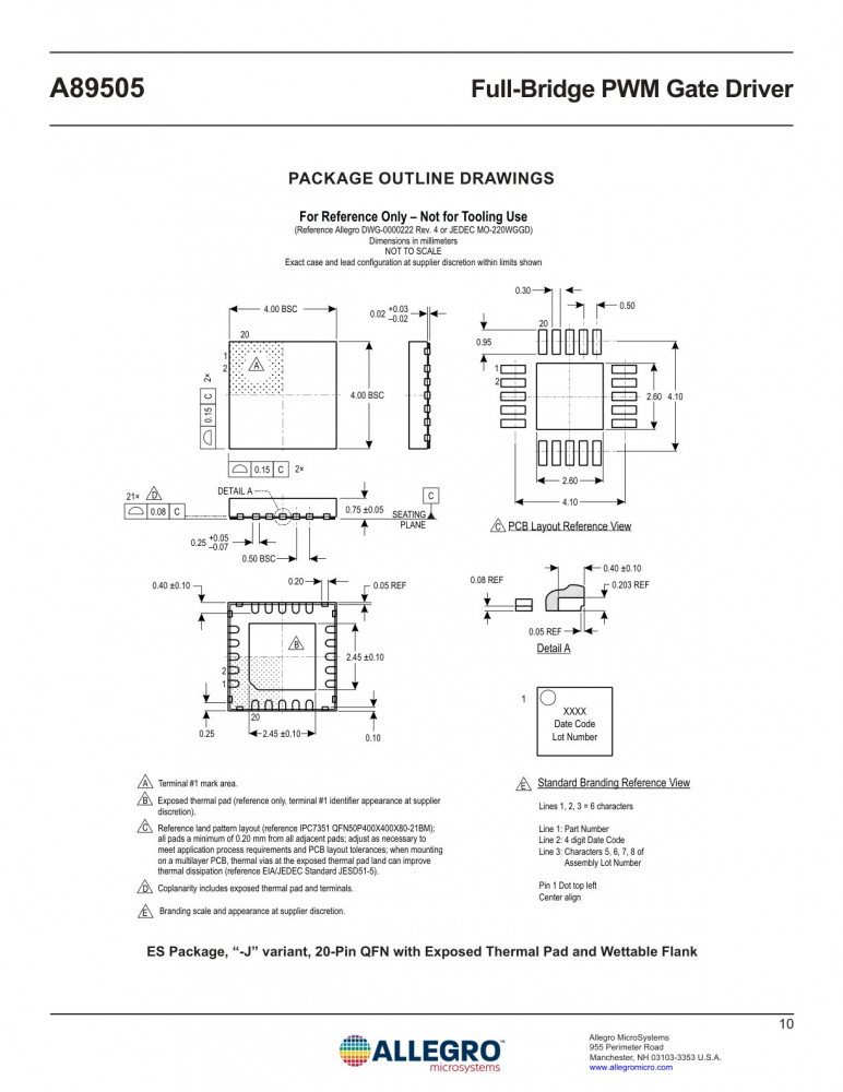 A89505 datasheet page 10