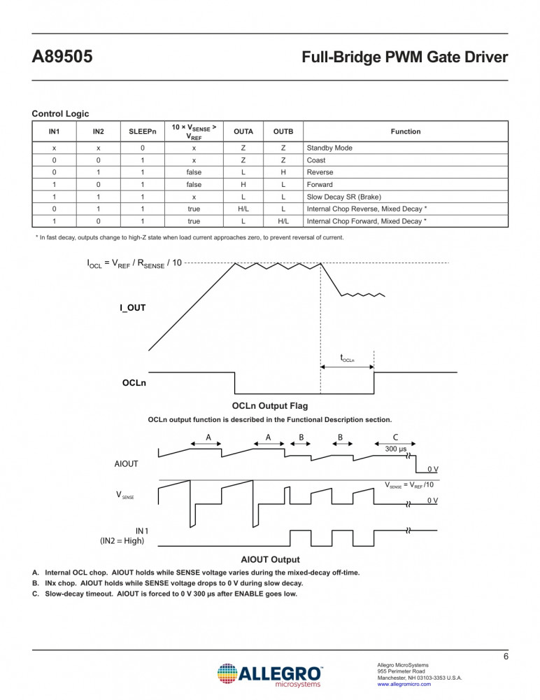 A89505 datasheet page 6