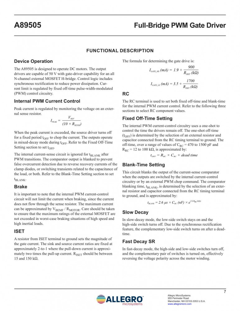 A89505 datasheet page 7