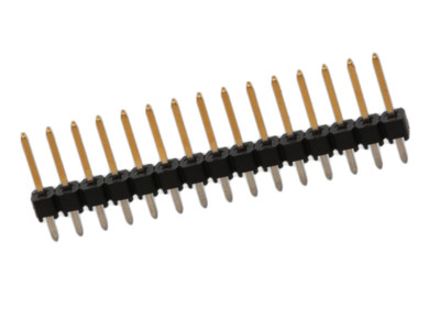 2.54mm Pitch C-Grid III Header, Single Row, Vertical, 15 Circuits, 0.38µm Gold (Au) Selective Plating for sale