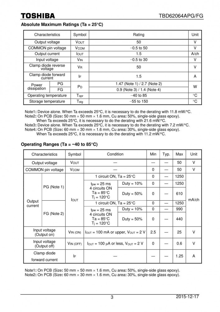 TBD62064A datasheet page 3