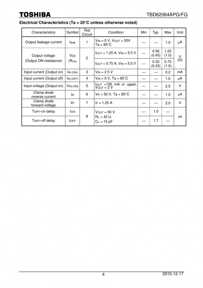 TBD62064A datasheet page 4