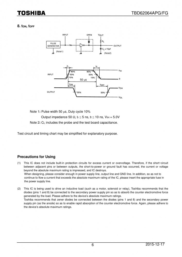 TBD62064A datasheet page 6