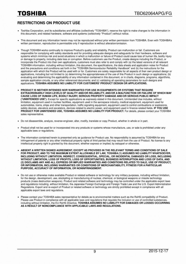 TBD62064A datasheet page 9