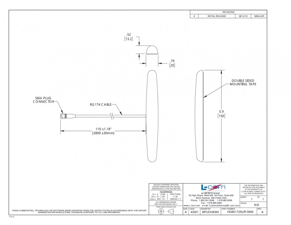 HG82172SUR-SMA technical document preview
