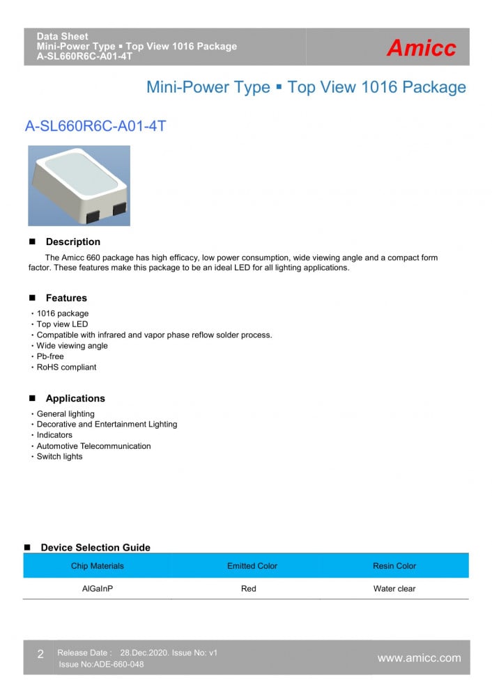 A-SL660R6C-A01-4T approval sheet page 2