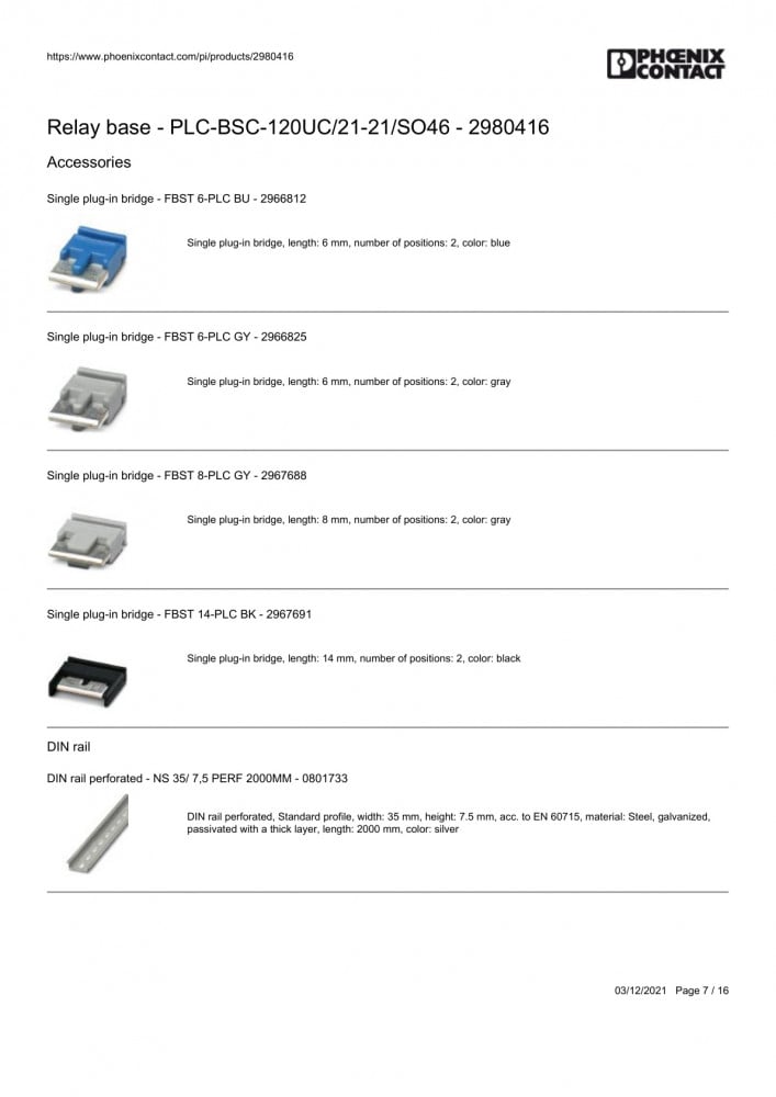 Phoenix Contact 2980416 technical document page 7