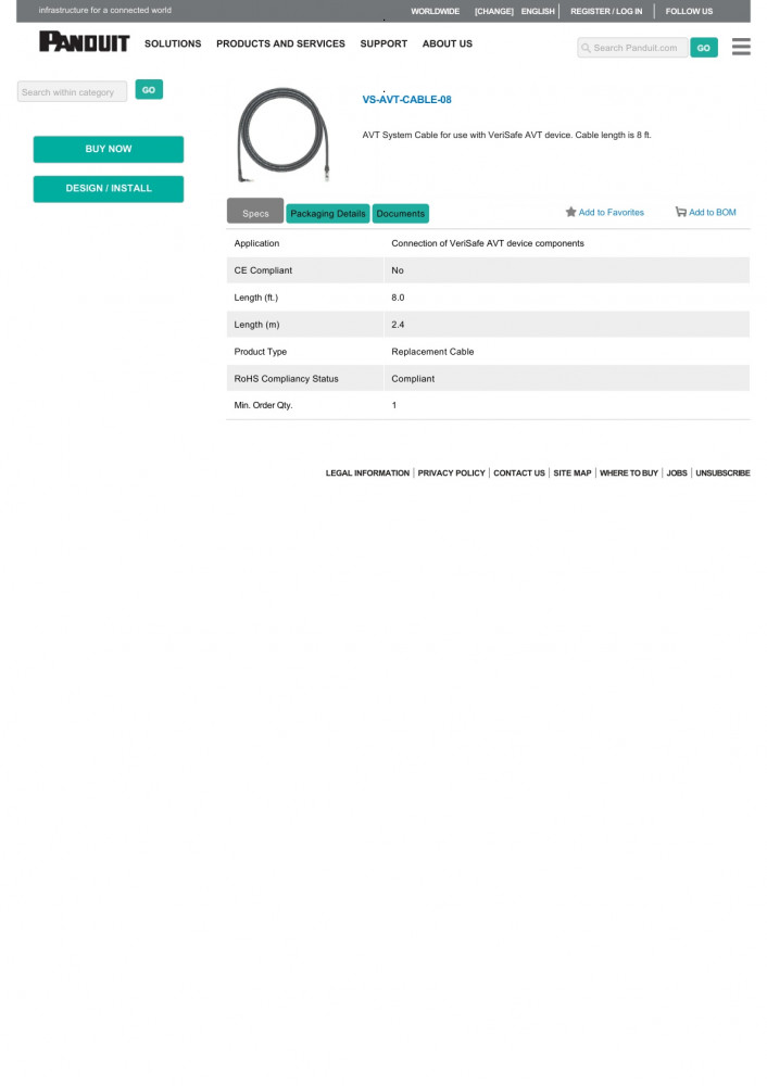 VS-AVT-CABLE-08 product document preview