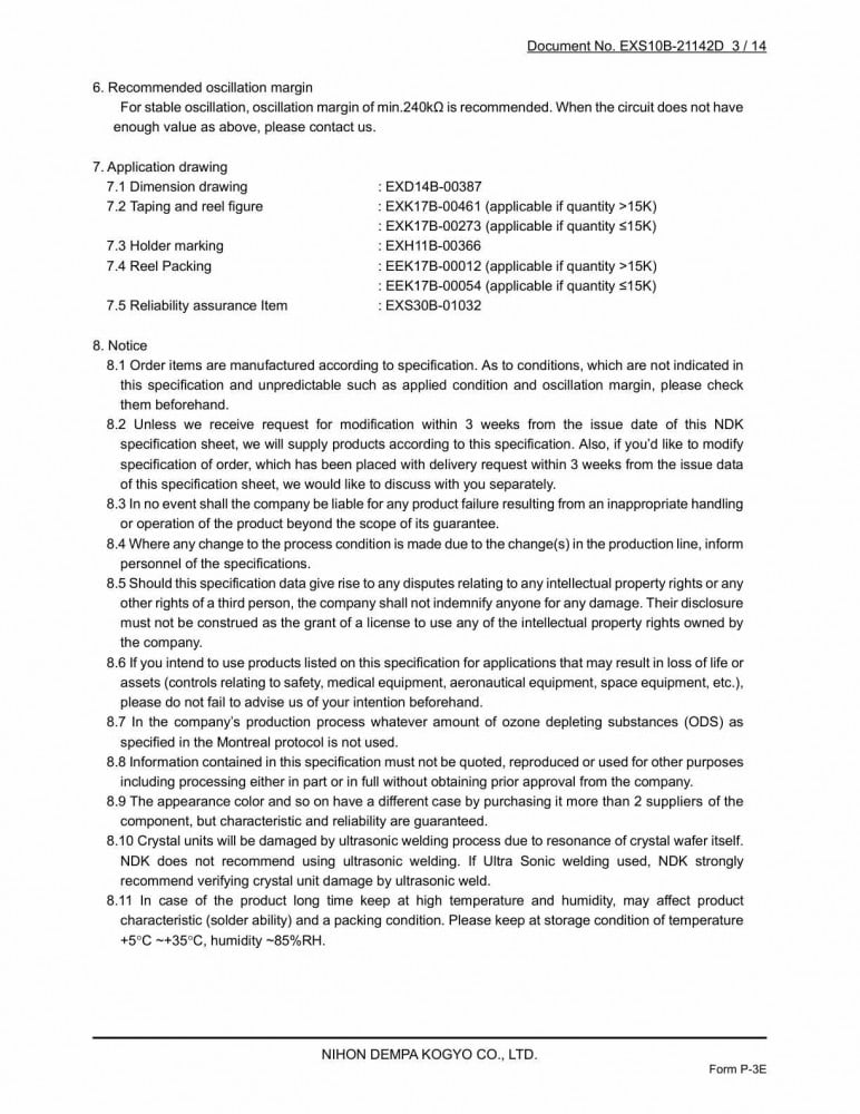 NDK MU00527-32.768K specification page 3