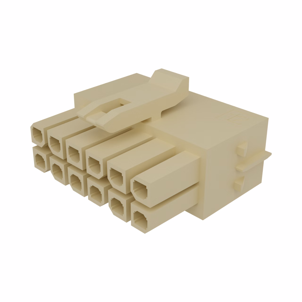 Micro-Fit+ Versa Color Receptacle Housing, Dual Row, 12 Circuits, UL 94V-0, Glow-Wire Capable, Natural for sale