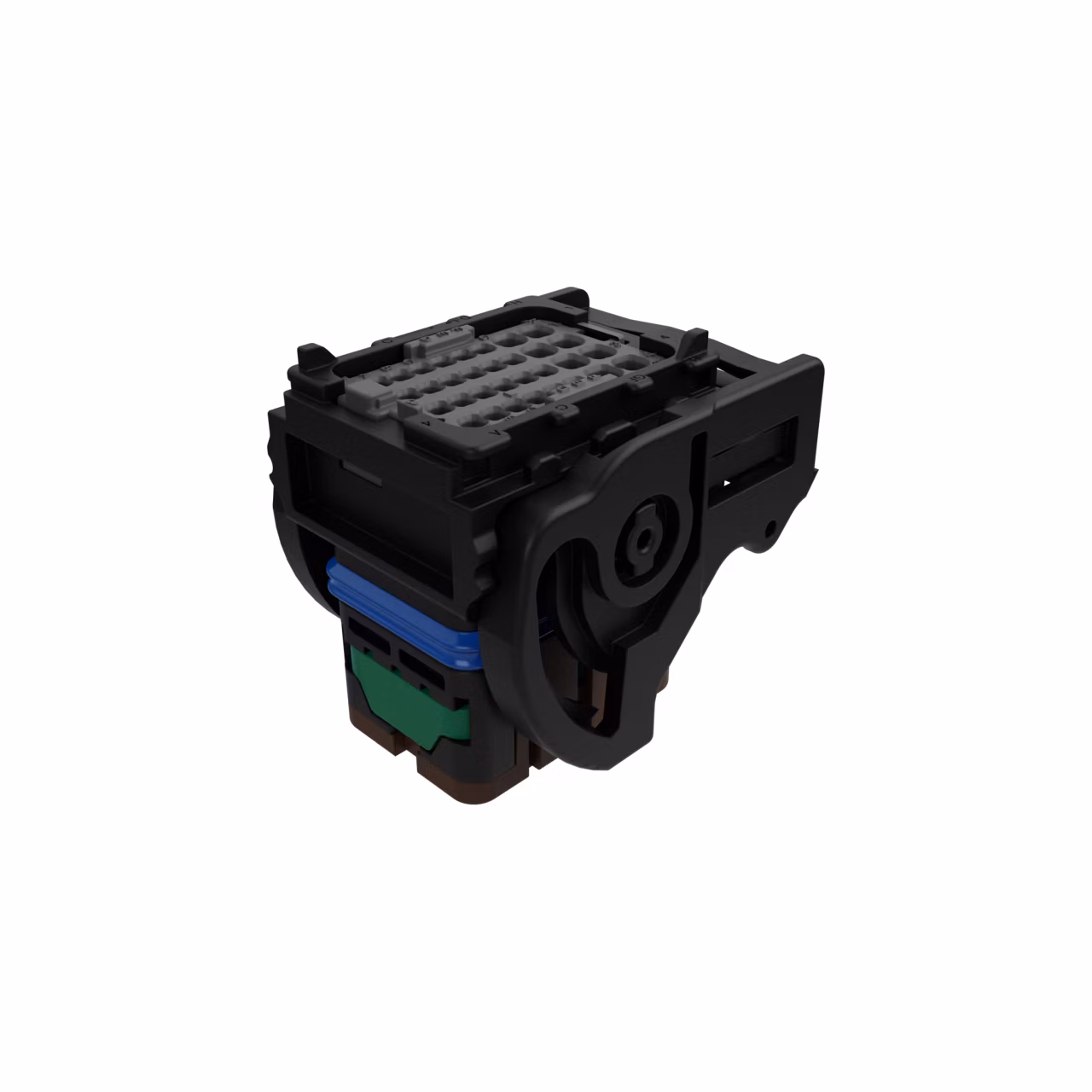 .635mm, 1.50mm, CMC Receptacle, 32 Circuits, Right Wire Output, Brown Coding, Mat Sealed for sale