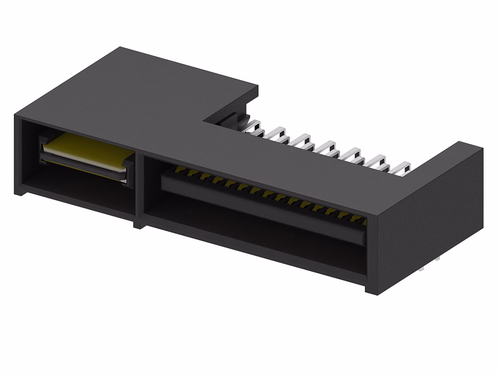 EXTreme LPHPower Plug, Right-Angle, 6 Power Contacts, 20 Signal Contacts, Select Gold (Au) Plating, for 3.18mm Thick PC Board