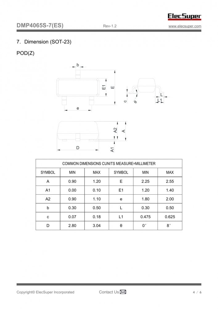 DMP4065S-7(ES) datasheet page 4