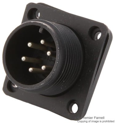 Harwin C90-3102R14S-6P Circular Connector Assembly for sale