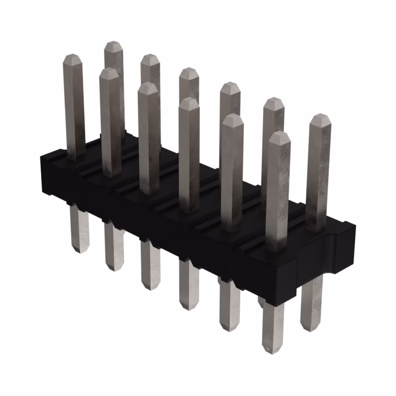2.00mm Pitch Milli-Grid Header, Vertical, Through Hole, 12 Circuits, 2.54µm Tin (Sn) Plating, Mating Pin Length 4.00mm, Tail Length 2.60mm, Tray, Lead-Free for sale