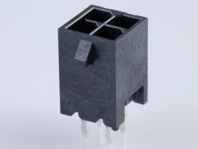 Mini50 Unsealed Receptacle, Single Row, UL 94 HB, with CPA, 8 Circuits, Polarization Option B, Gray