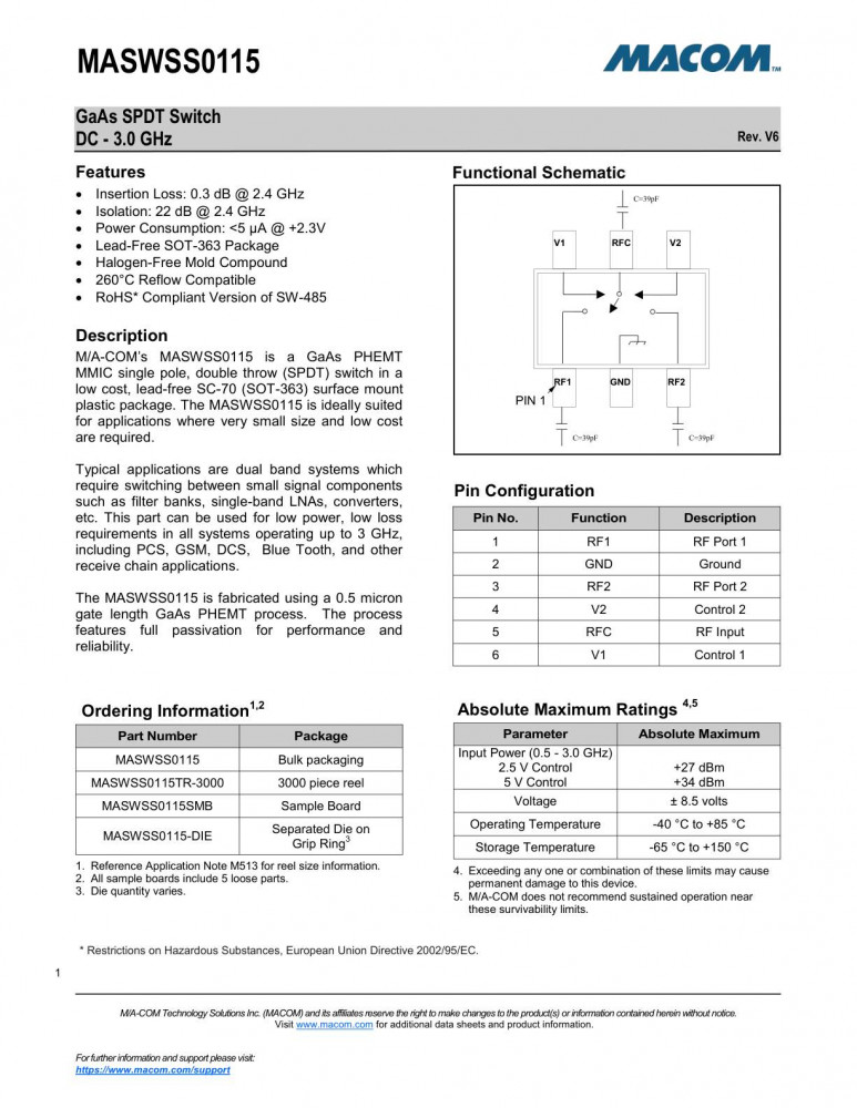 MASWSS0115 technical document page 1
