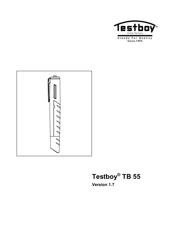 TESTBOY TB 55 document page 1