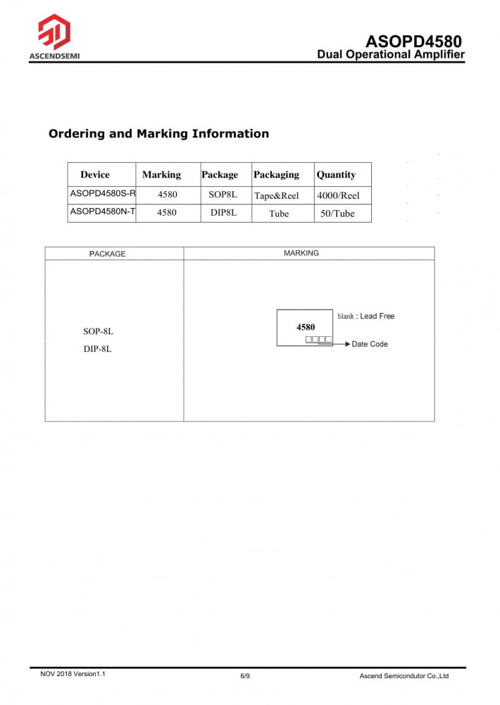 ASOPD4580N-T datasheet page 6