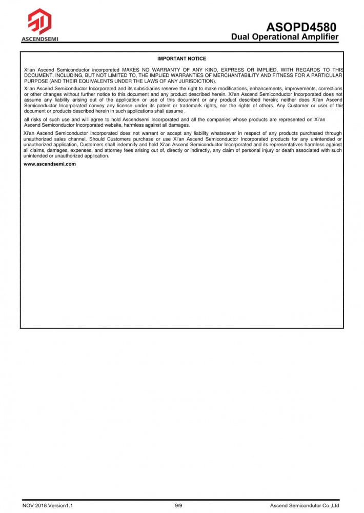ASOPD4580N-T datasheet page 9