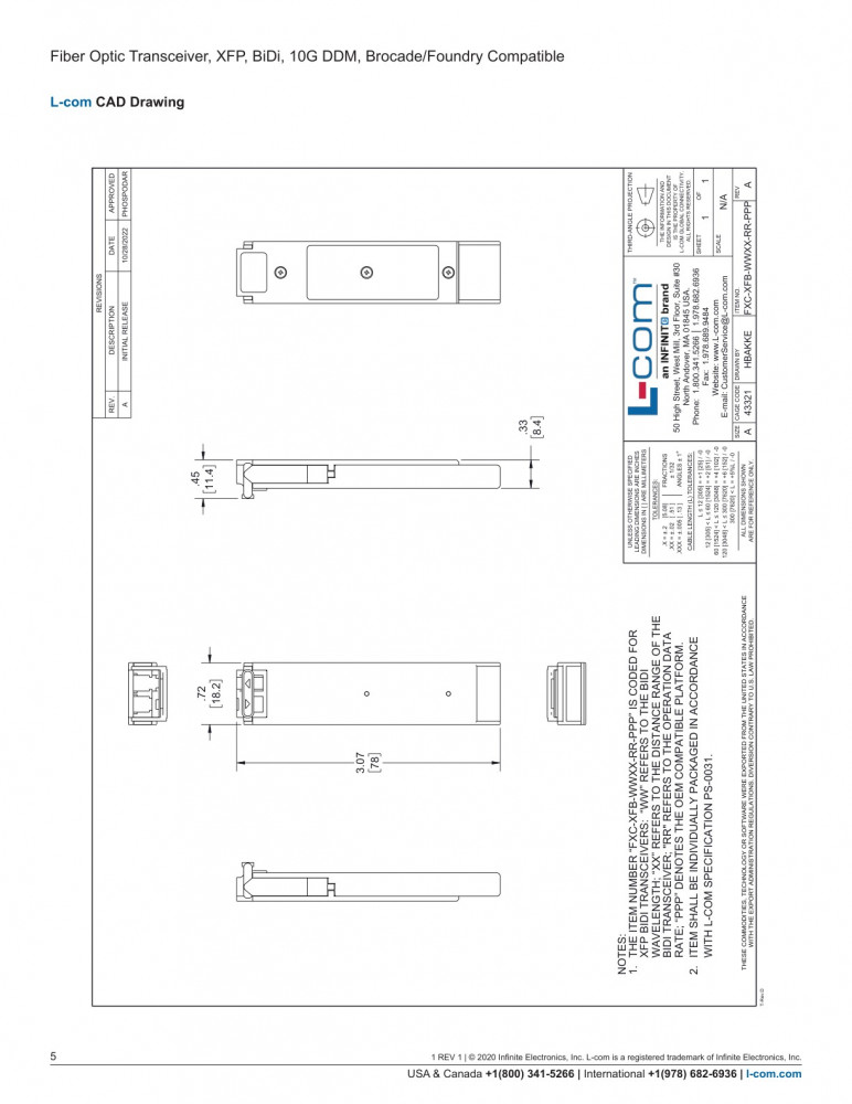 FXC-XFB-4580-10-BFO datasheet page 5