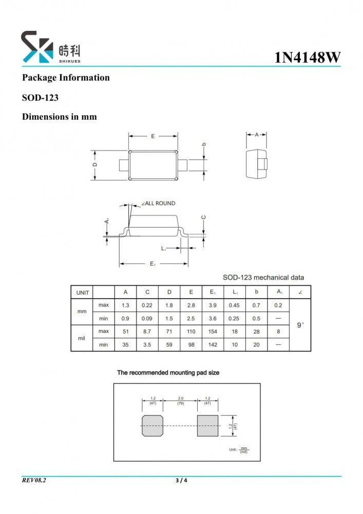 1N4148W datasheet page 3