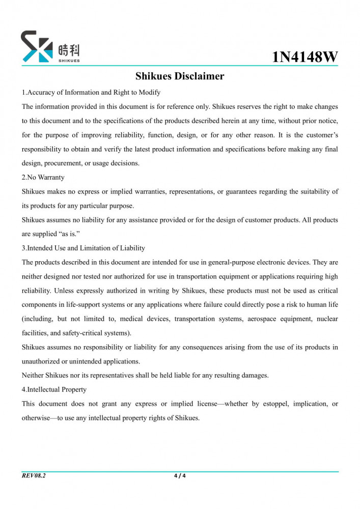 1N4148W datasheet page 4