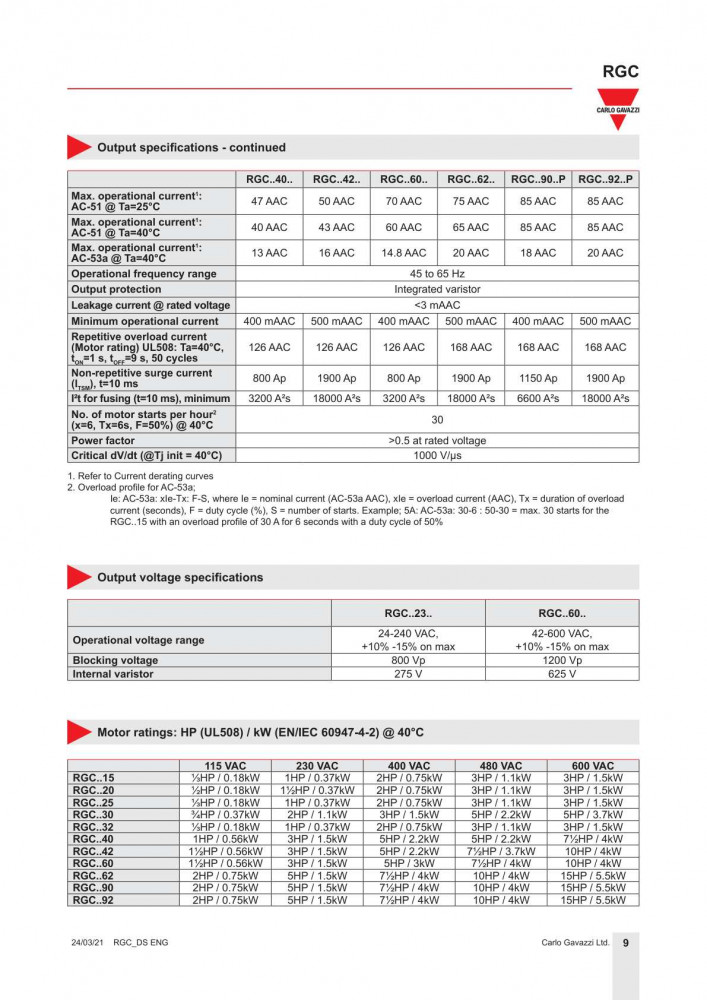 RGC solid-state contactor document page 9