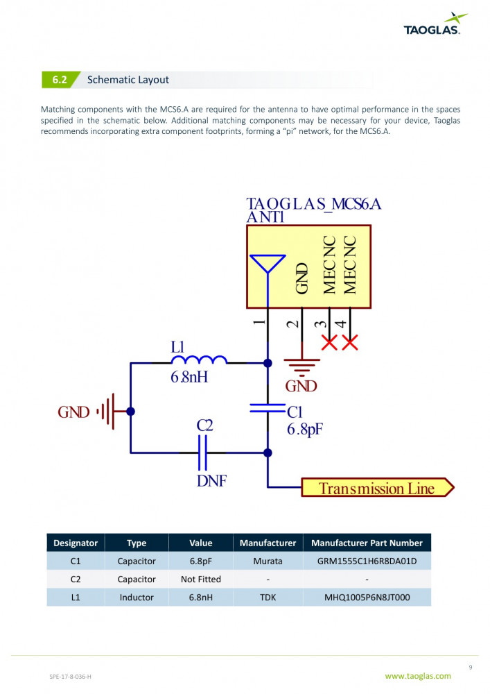 MCS6.A technical document page 9