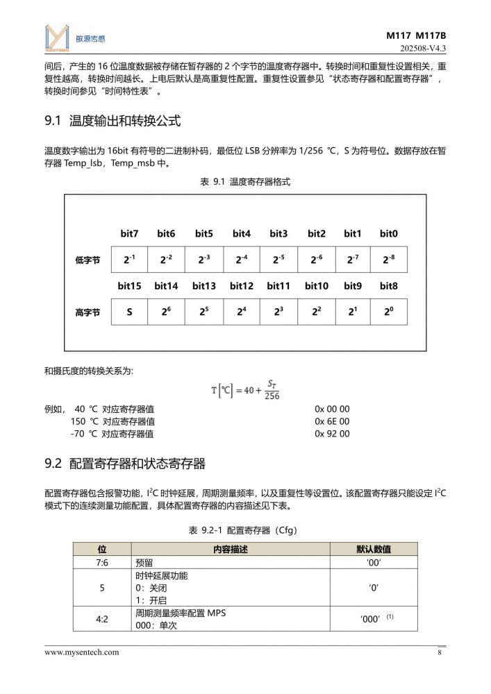 M117W datasheet page 8
