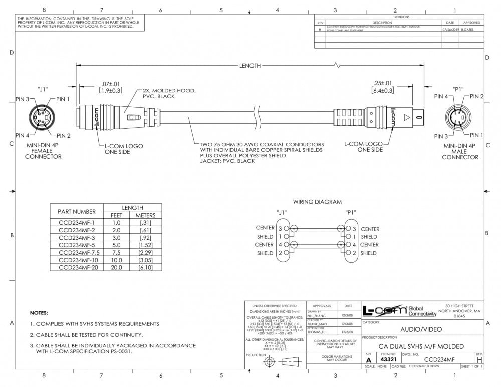 CCD234MF-3 technical document page