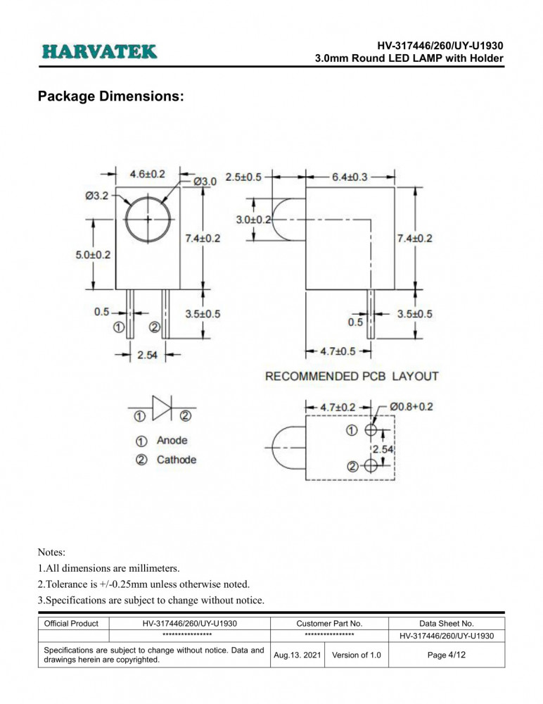 HV-317446-260-UY-U1930 datasheet page 4
