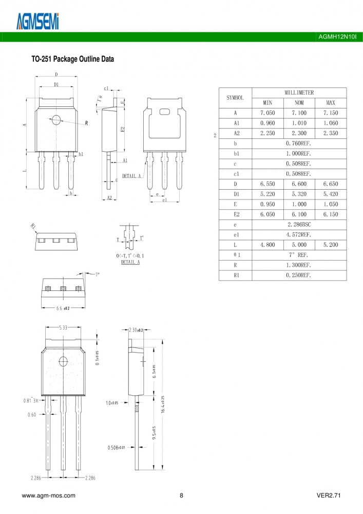 AGMH12N10I datasheet page 8
