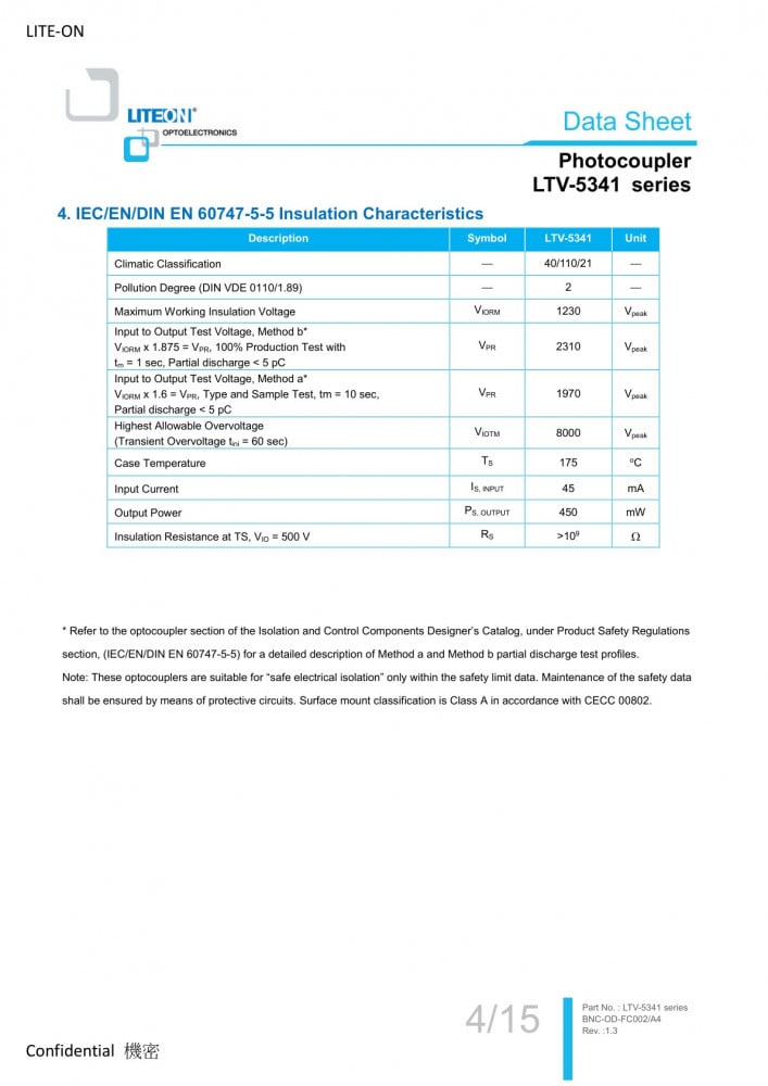LTV-5341 datasheet page 4