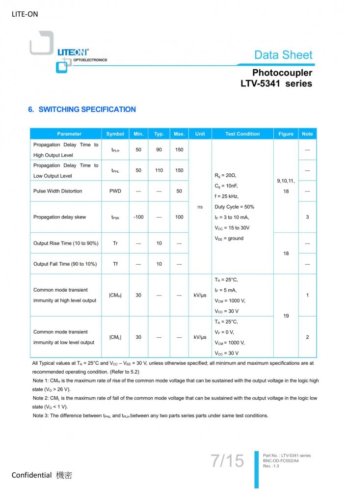 LTV-5341 datasheet page 7