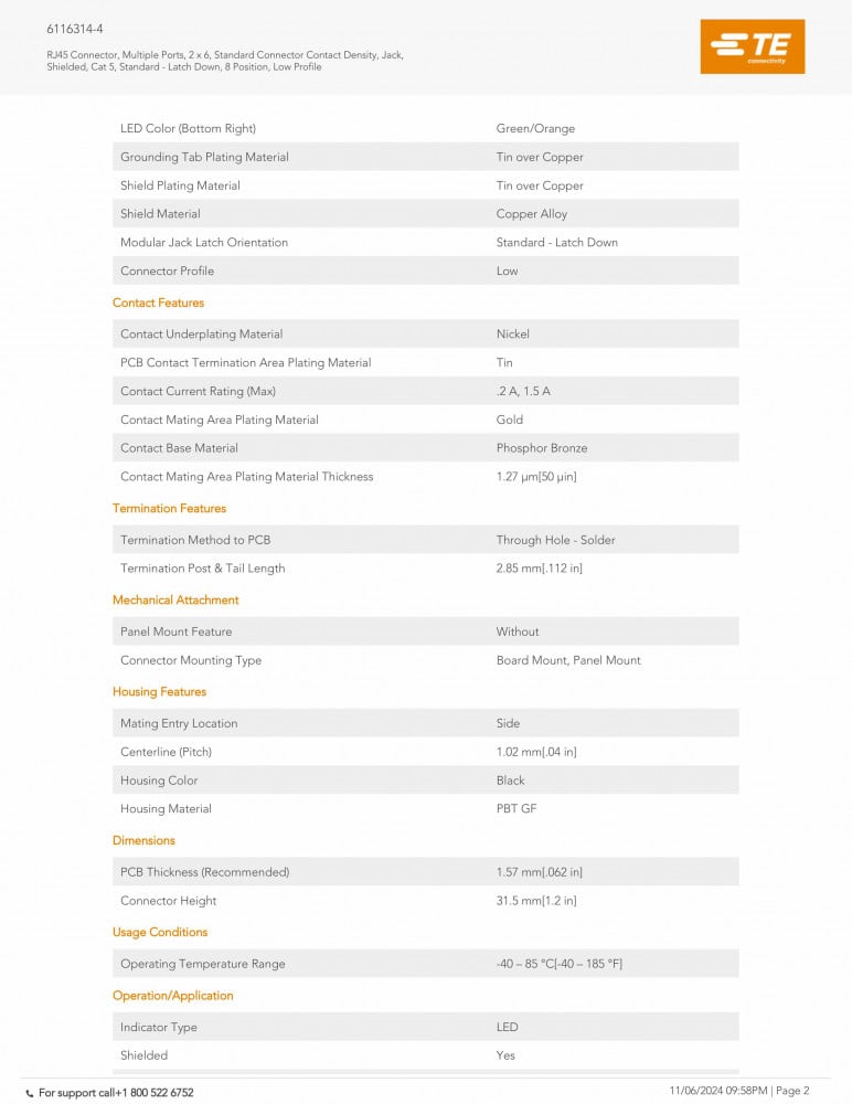 6116314-4 technical document page 2
