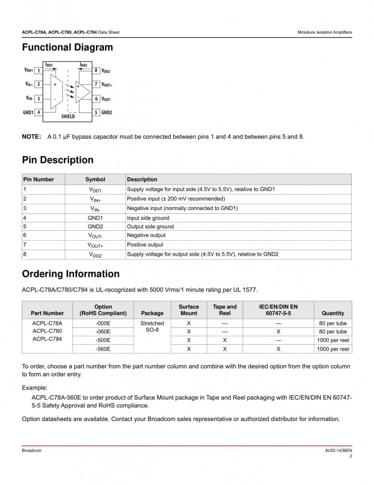 ACPL-C784 datasheet page 2