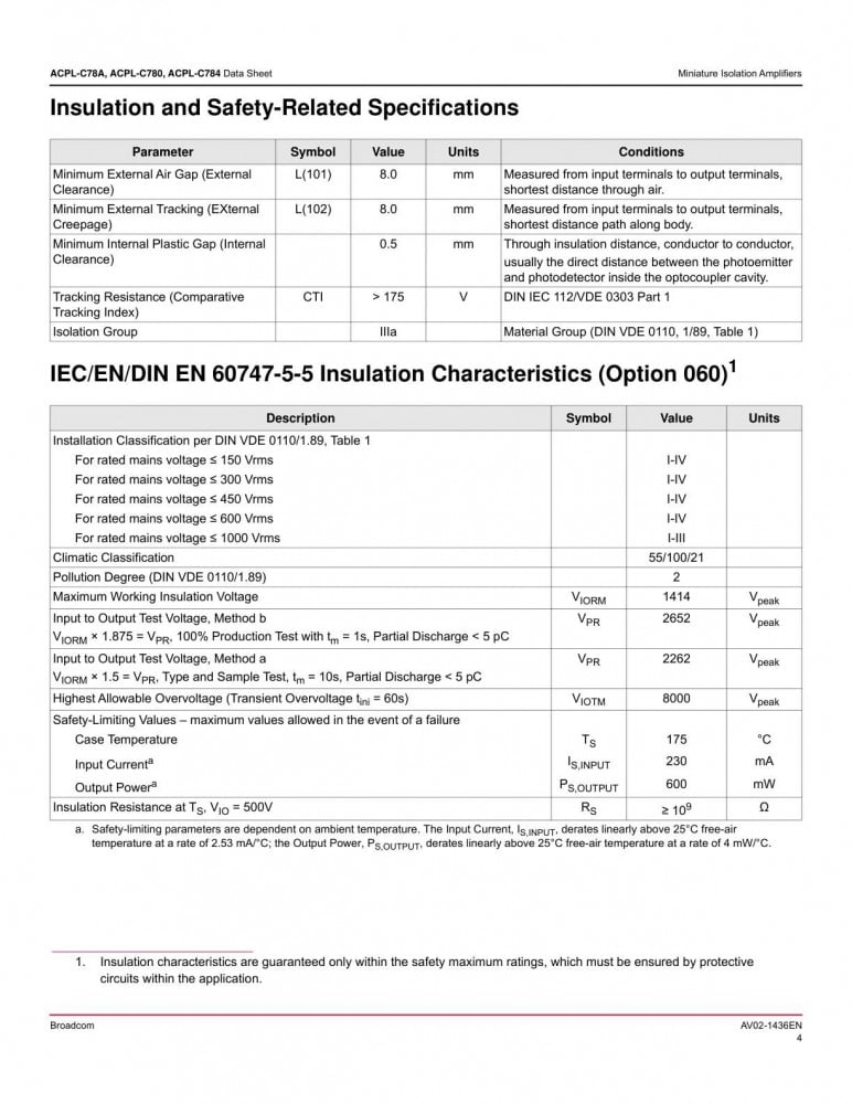 ACPL-C784 datasheet page 4