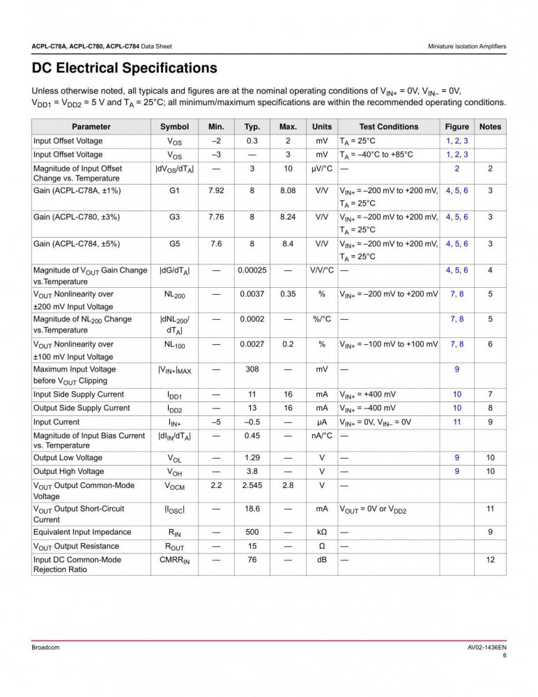 ACPL-C784 datasheet page 6