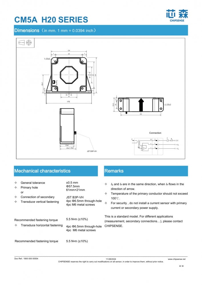 CM5A 2000 H20 datasheet page 4