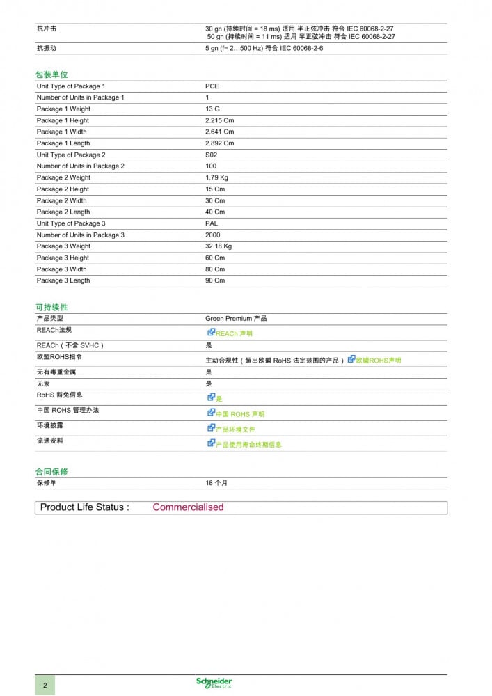 ZB5AA2C technical document page 2
