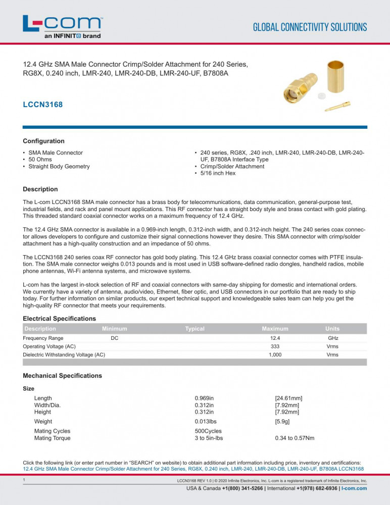 LCCN3168 technical document page 1