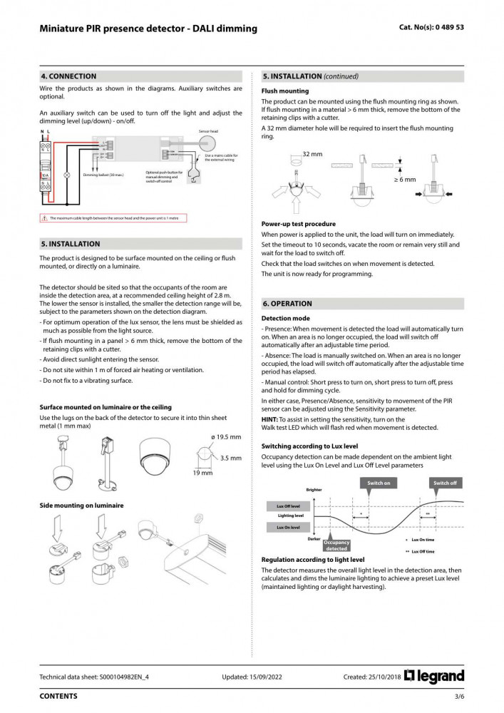 Legrand 048953 technical documentation, page 3
