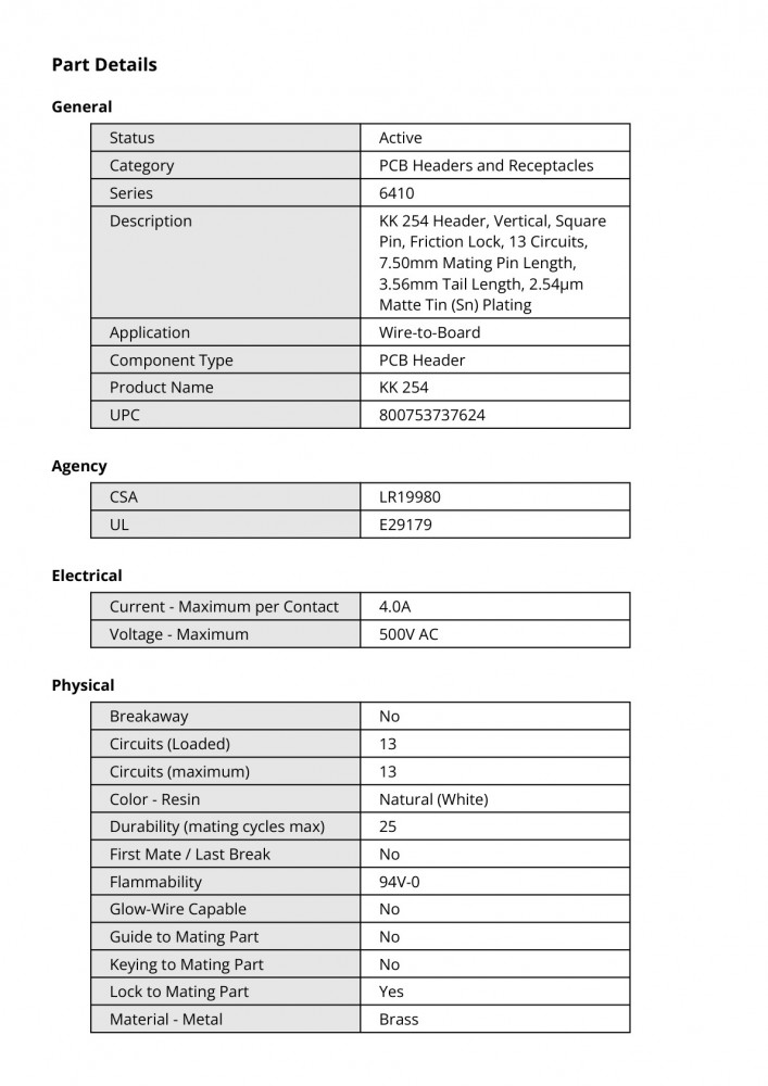 MOLEX 22272131 technical document image, page 2
