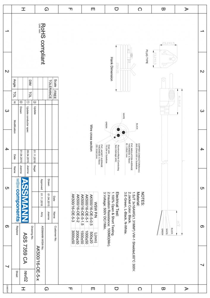 AK500/16-OE-5-1 technical drawing