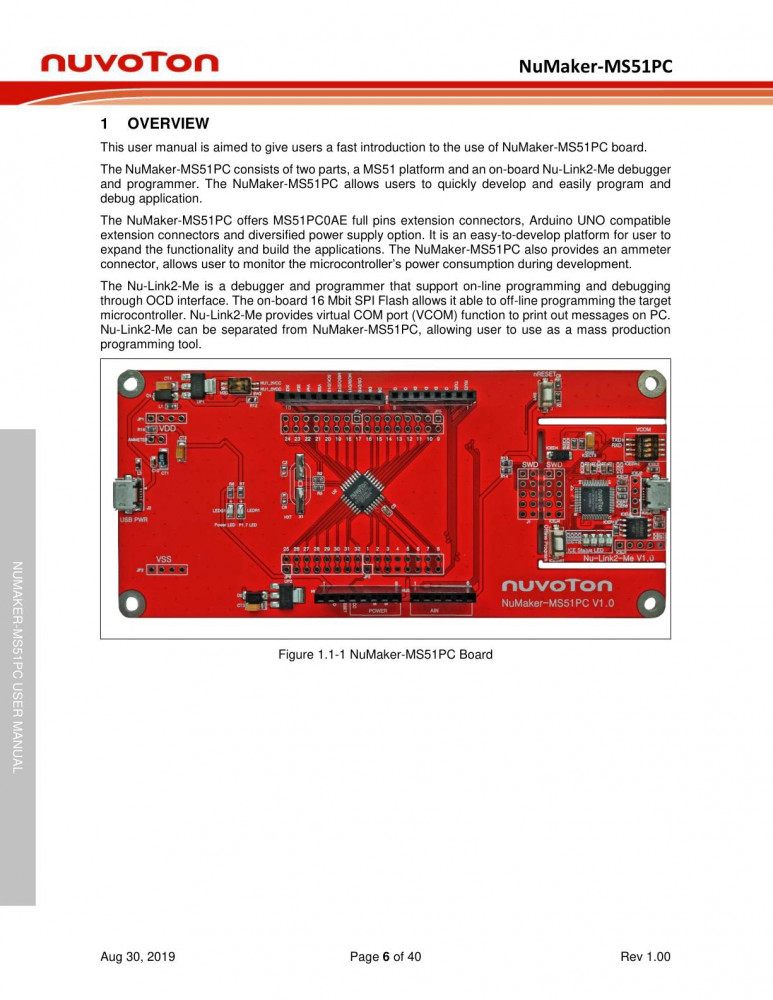 NuMaker-MS51PC document page 6