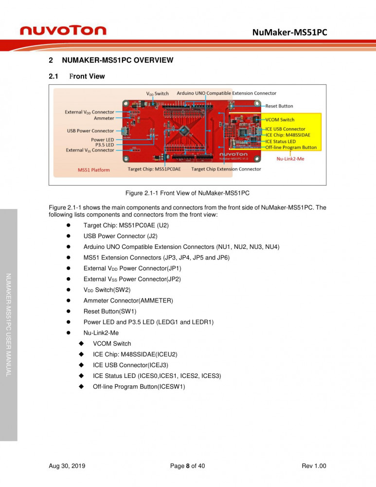 NuMaker-MS51PC document page 8