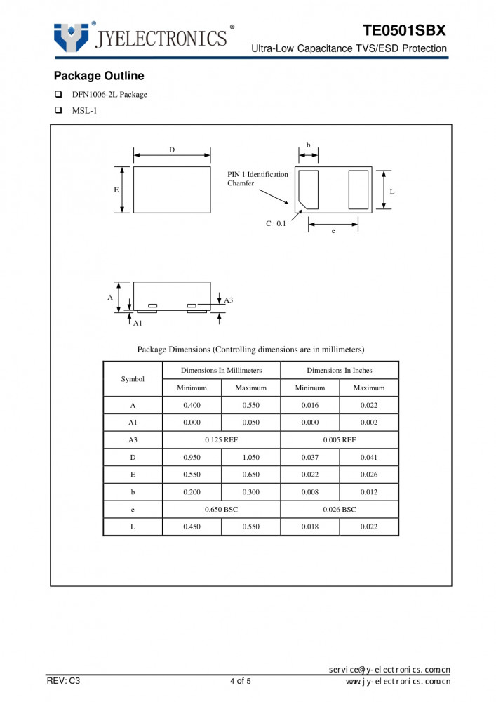 TE0501SBX datasheet page 4